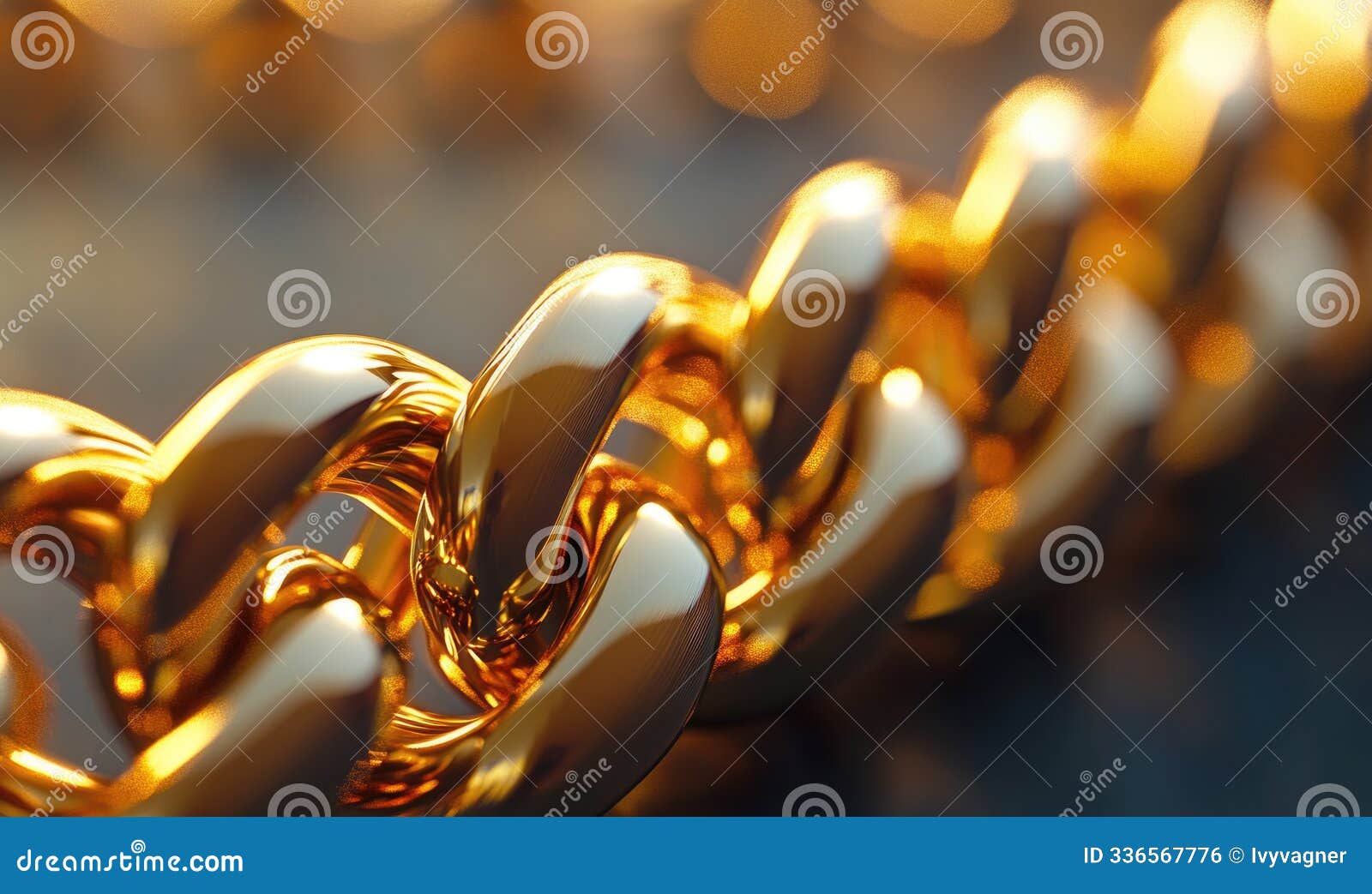A Gold Chain with a Gold Clasp Stock Photo - Image of system, shiny ...