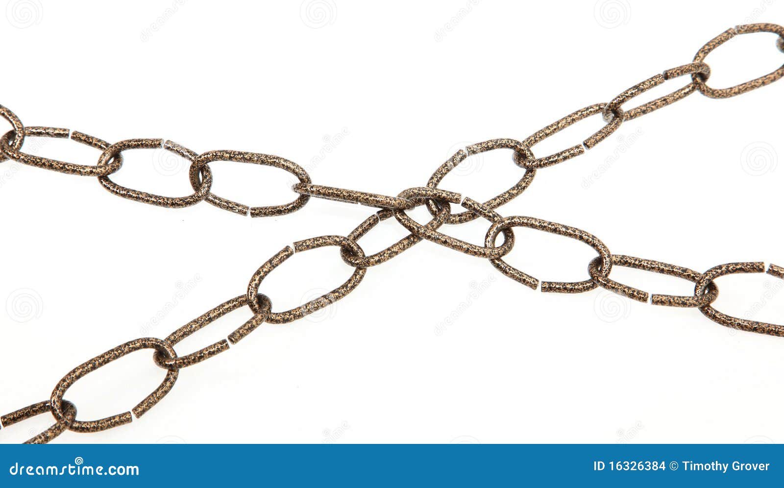 Gold Chain Crossing stock photo. Image of isolated, lock - 16326384