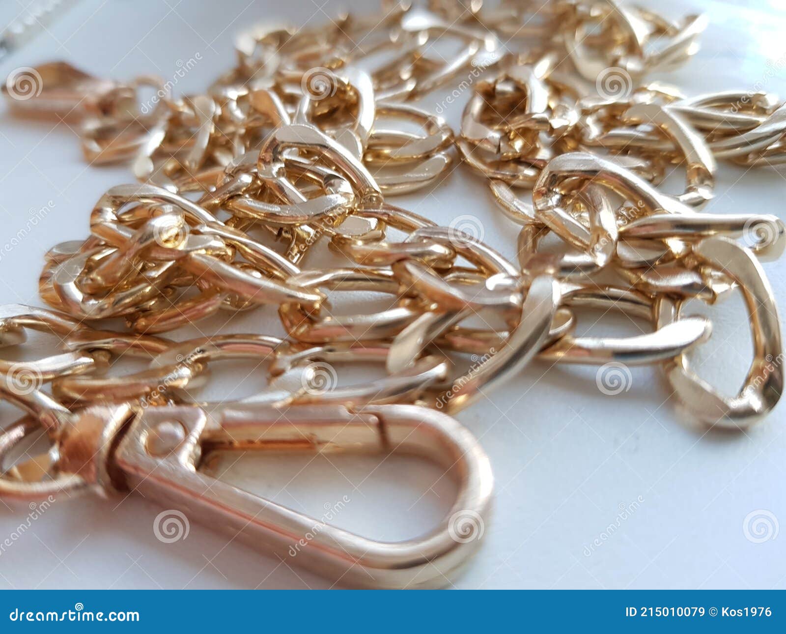 Gold Chain Lies on the Table Stock Image - Image of beautiful ...