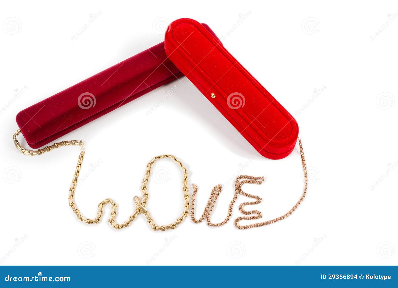 A Gold Chain for a Loved One Stock Photo - Image of fashion, gift: 29356894