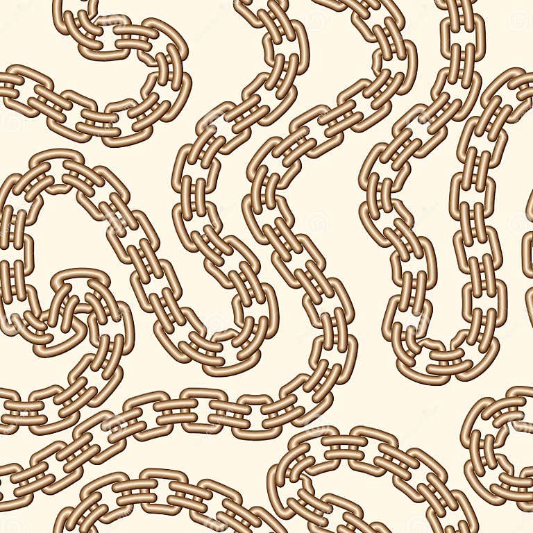 Gold chain pattern stock vector. Illustration of interlinked - 29022617