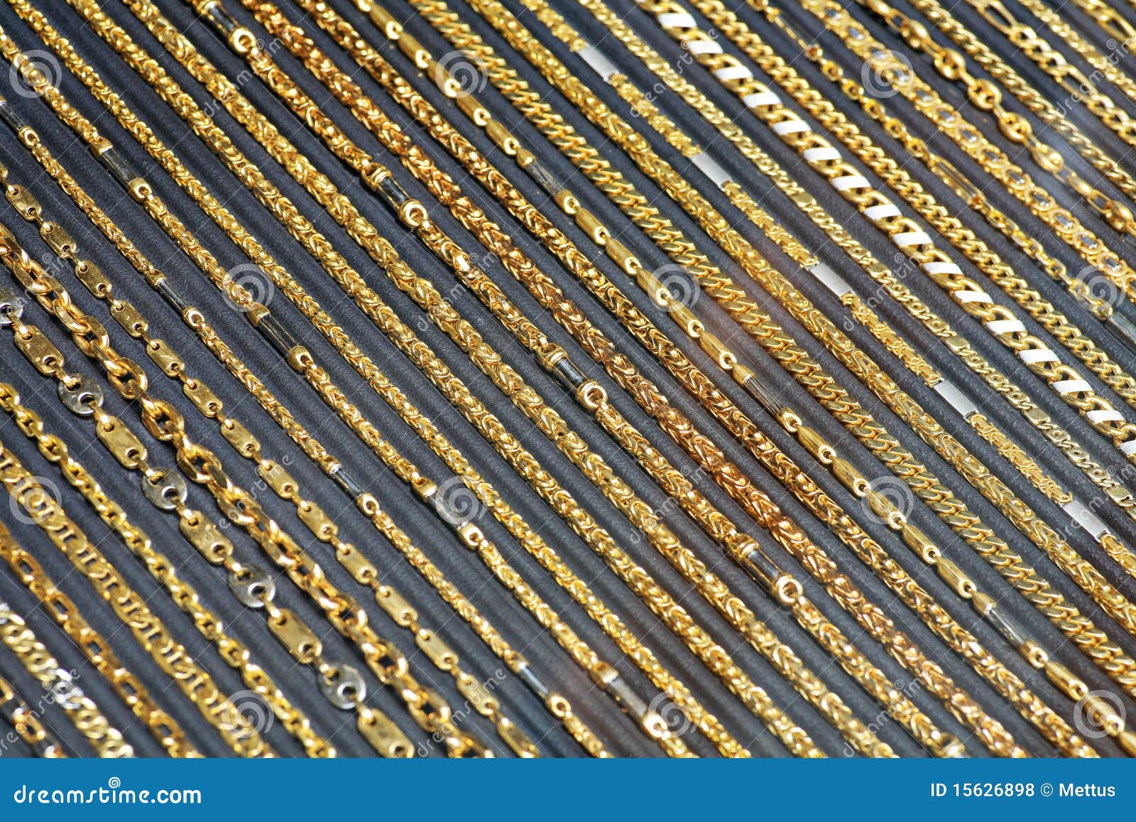 Gold chains stock photo. Image of necklaces, chains, abstract - 15626898