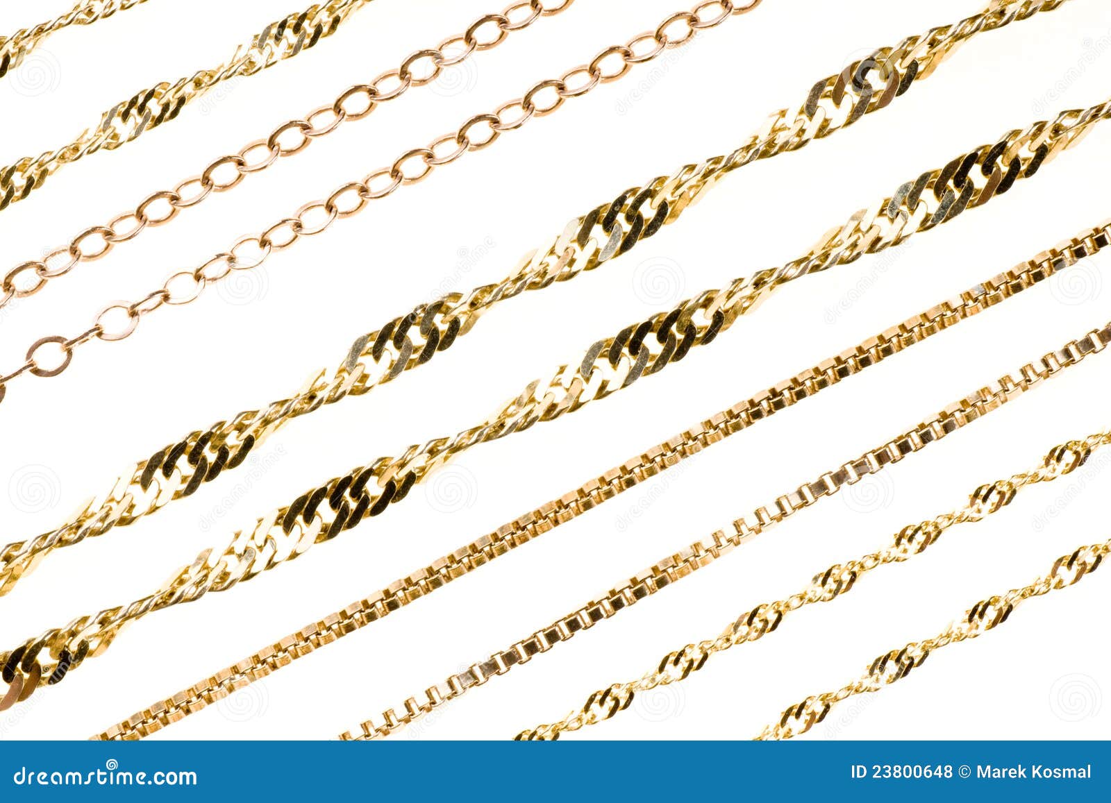 Gold chains stock photo. Image of jewelery, chain, ornament - 23800648