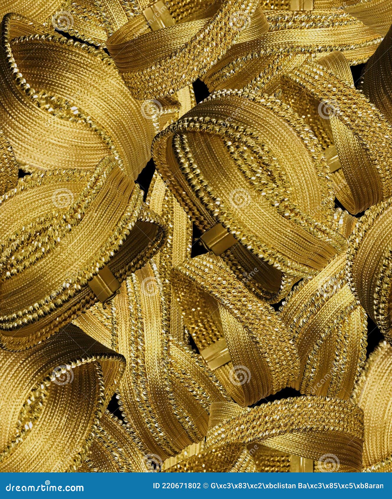 Gold Chains,shimmering Pattern Stock Photo - Image of elegant, modern ...