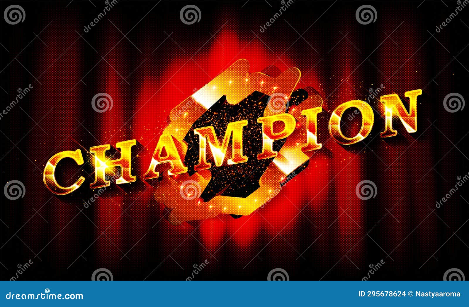 Gold Champions Editable Text Effect Template Stock Vector ...