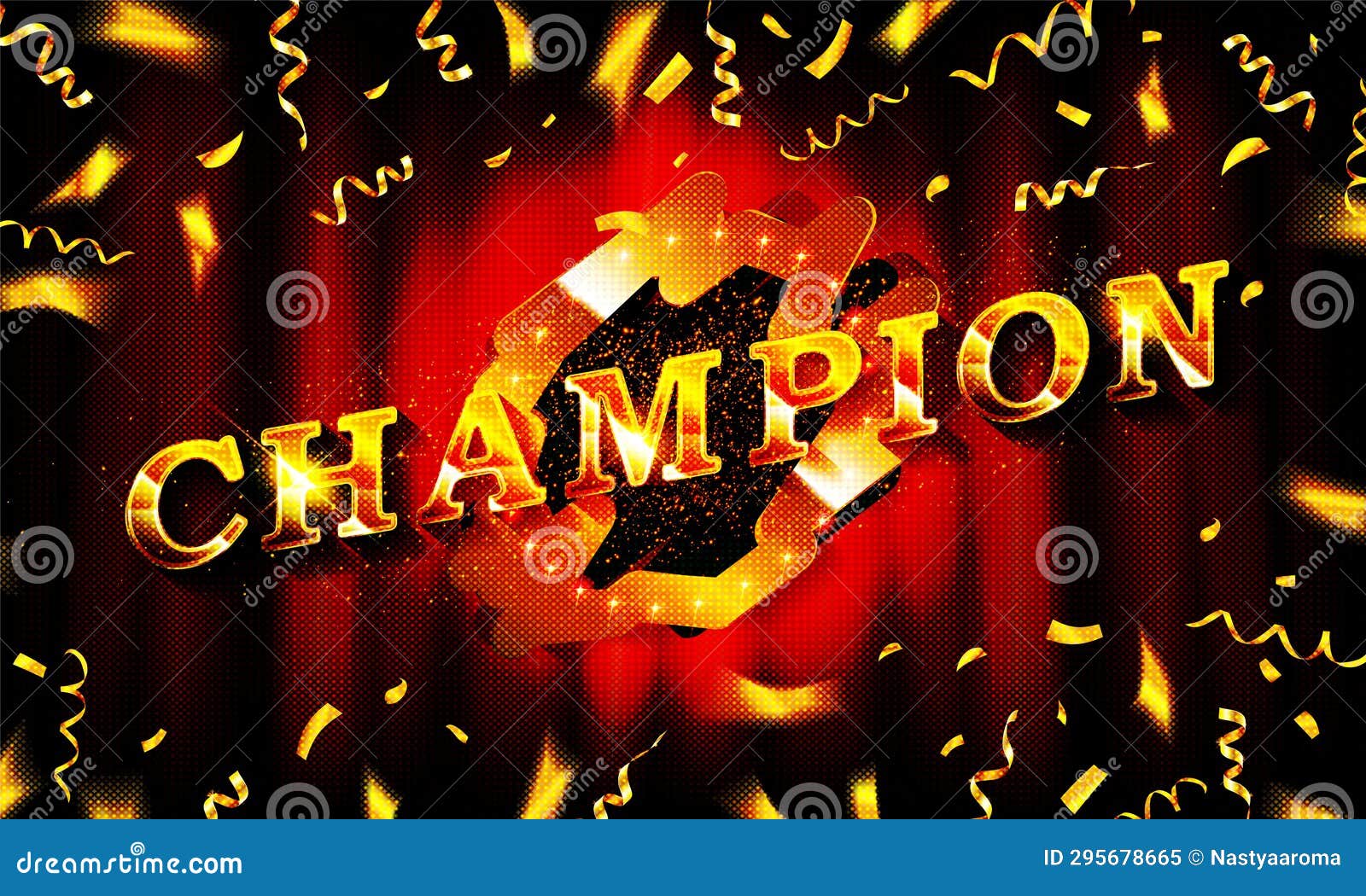 Gold Champions Editable Text Effect Template Stock Illustration ...