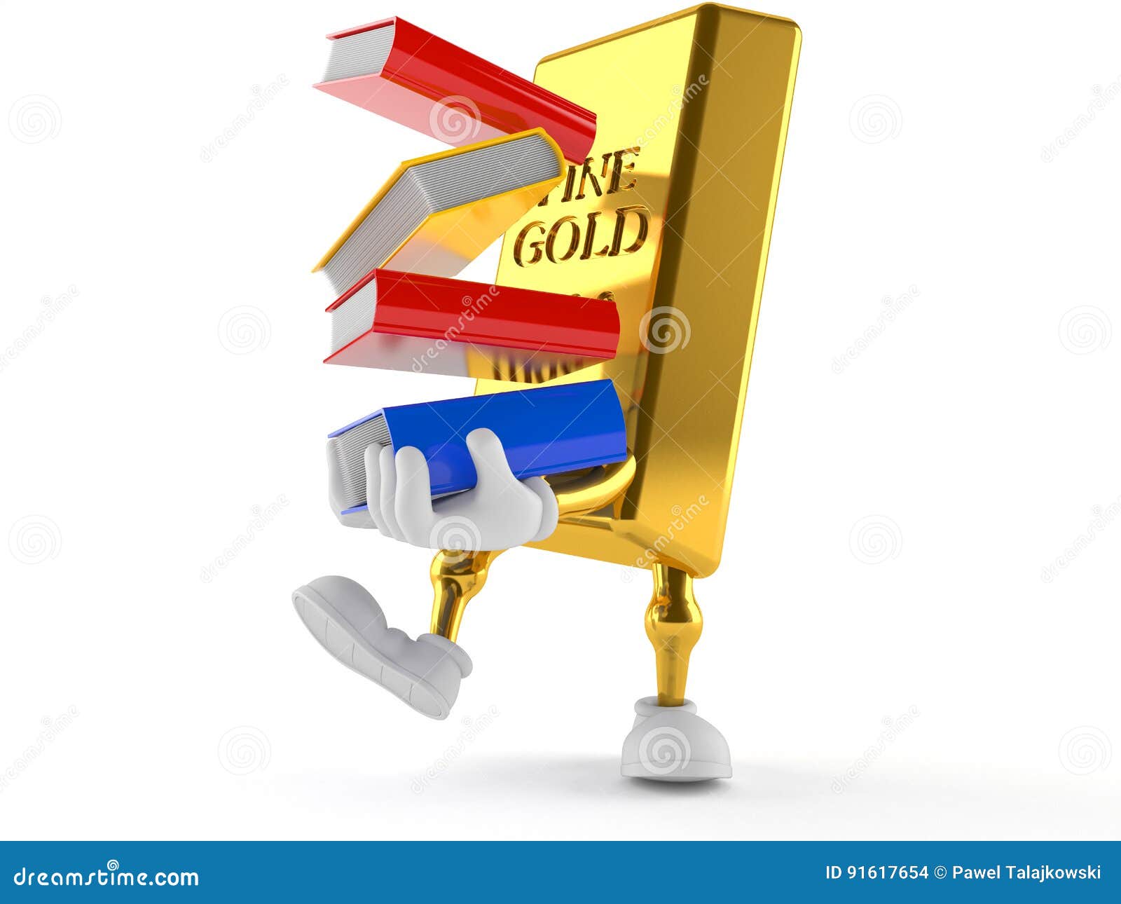 Gold Character Waving Race Flag Royalty-Free Stock Photography ...