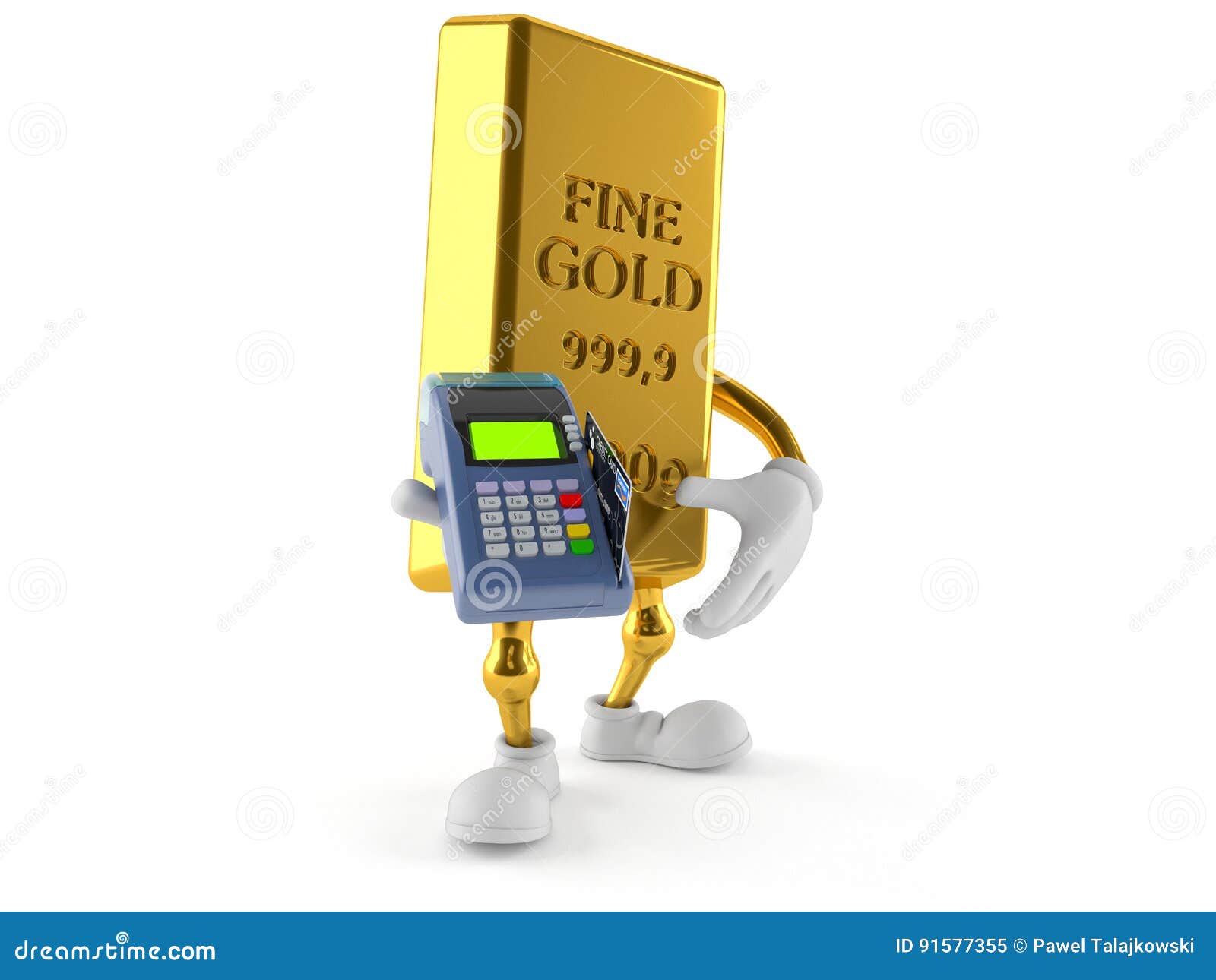 Gold Character Waving Race Flag Royalty-Free Stock Photography ...