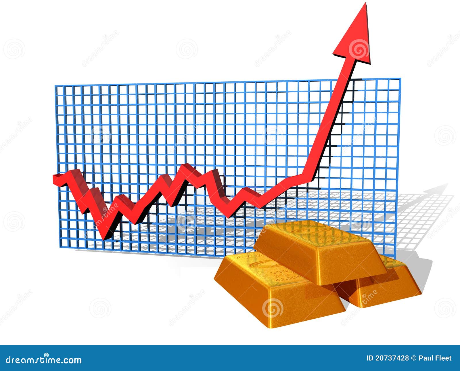 Gold chart stock illustration. Illustration of confidence - 20737428