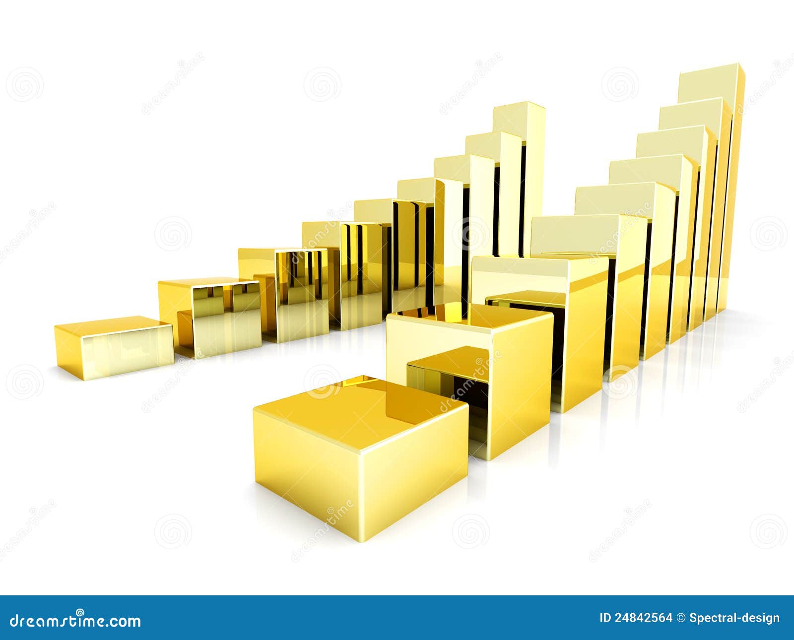 Gold charts stock illustration. Illustration of finance - 24842564