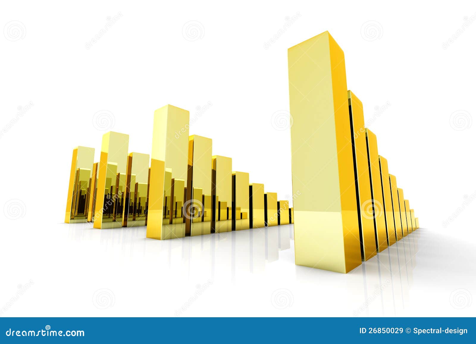Gold charts stock illustration. Illustration of presentation - 26850029