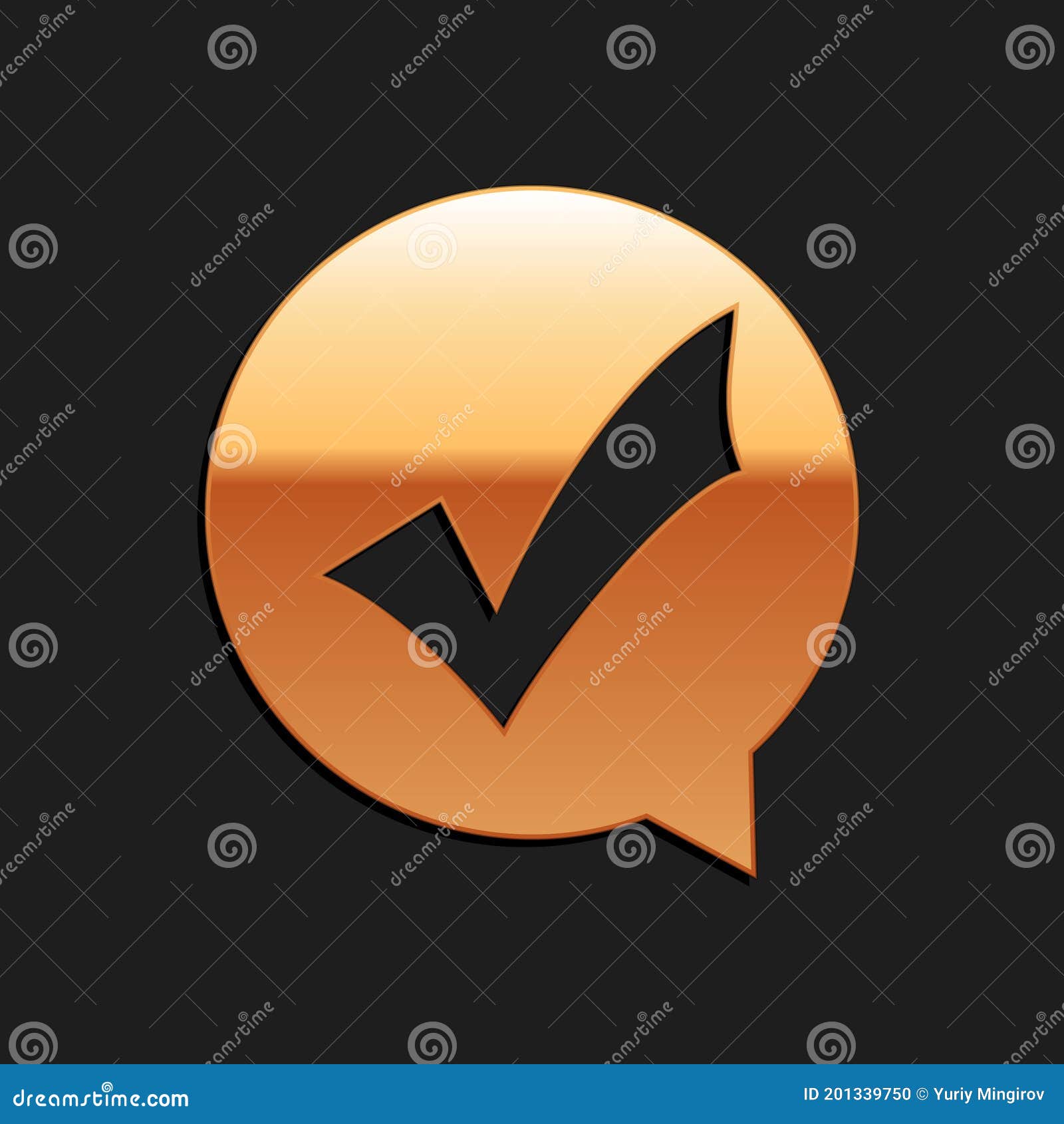 Set Of 3D Gold Checkmark, And X Mark Icon Sets. Checkmark The Right ... Set Of 3D Gold Checkmark, And X Mark Icon Sets. Checkmark The Right ...
