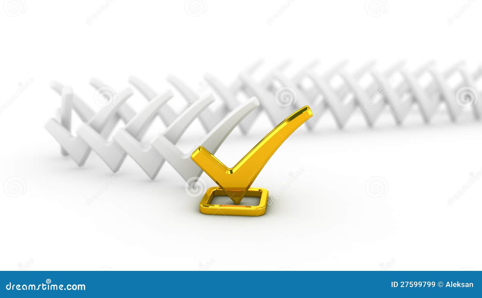 Gold Check Marks Stock Photography | CartoonDealer.com #27584018