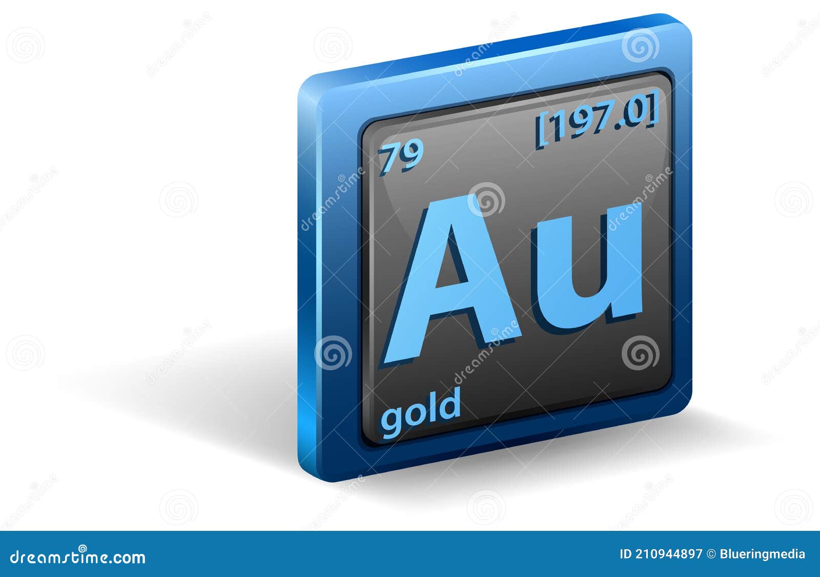 Gold Chemical Element With 79 Atomic Number, Atomic Mass And ...