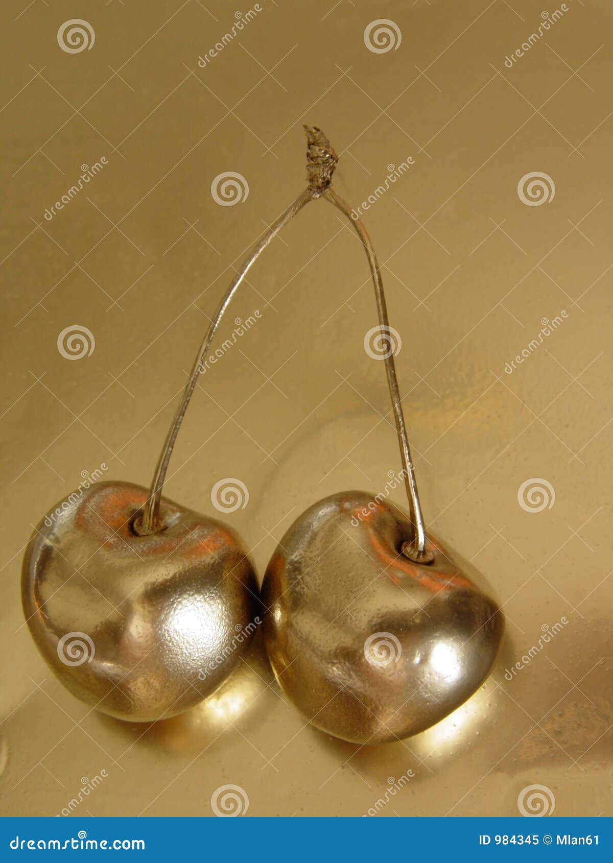 Gold cherries stock image. Image of health, dessert, glamour - 984345