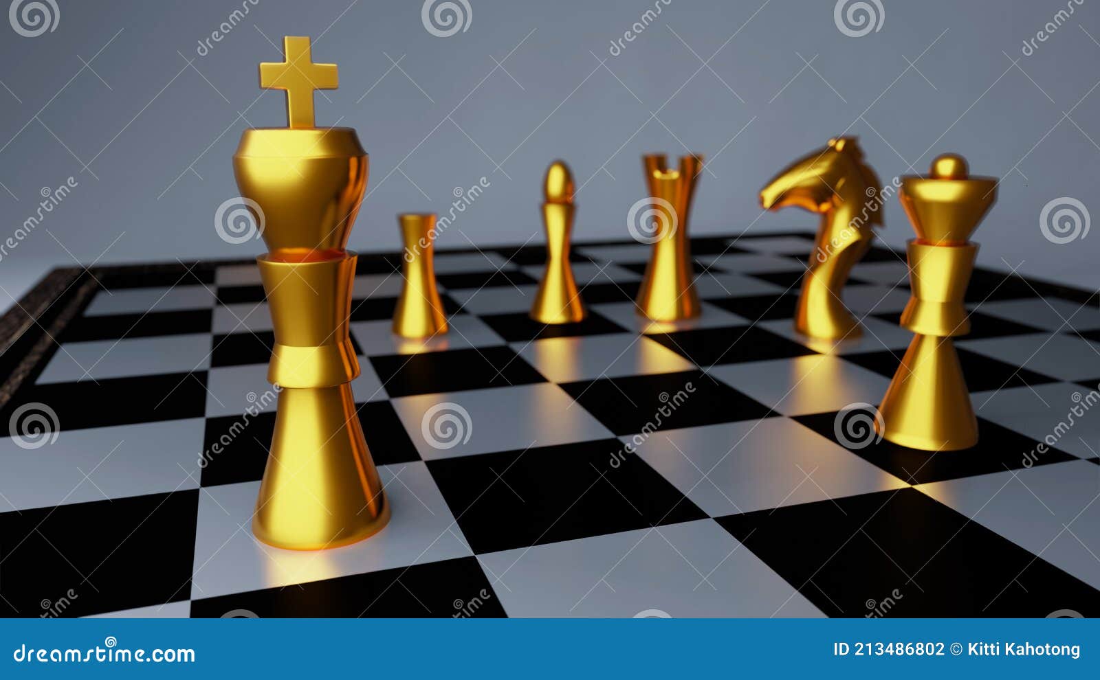 Gold Chess Battle,Chess Victory,chess Concept,3d Illustration 3d ...