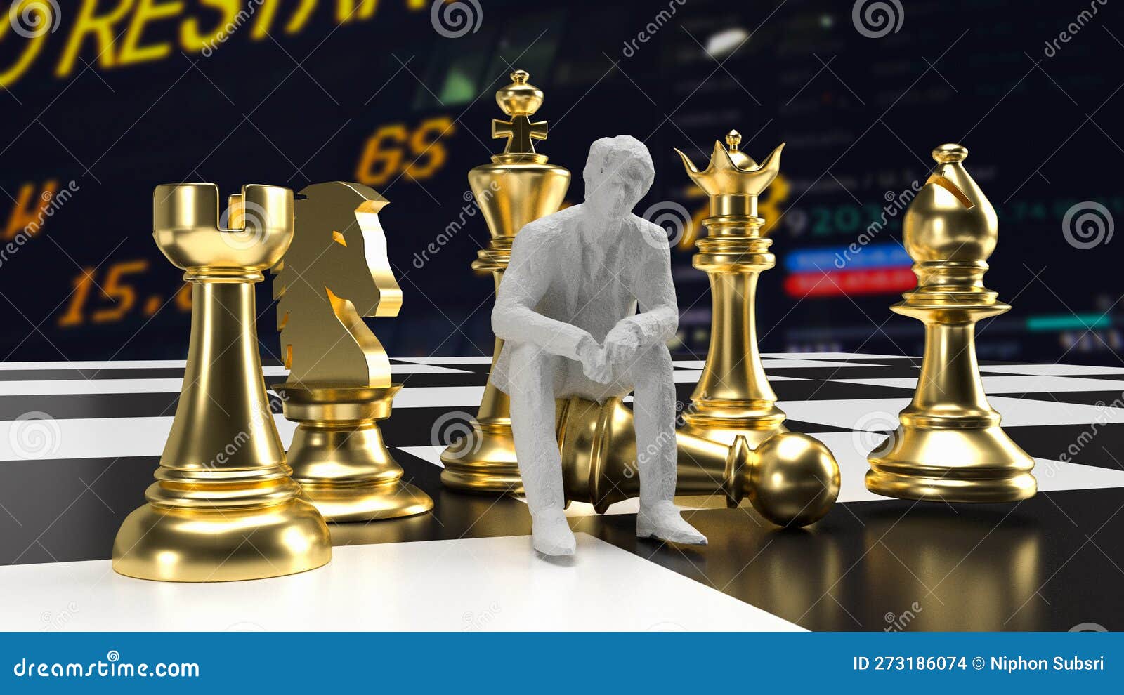 Gold Chess Board Stock Image | CartoonDealer.com #5977069