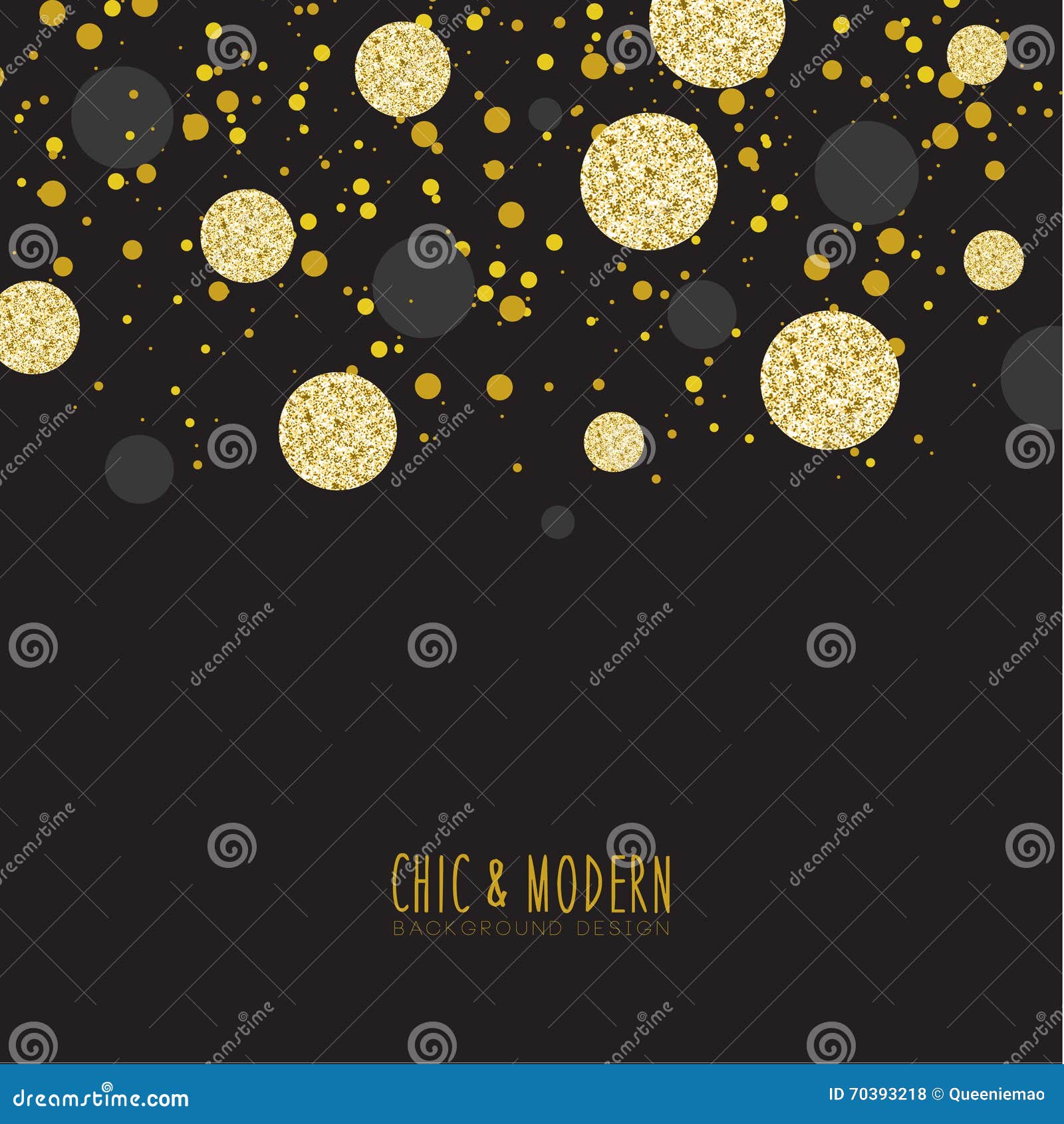 Gold Chic Background Vector Design Element Stock Illustration ...