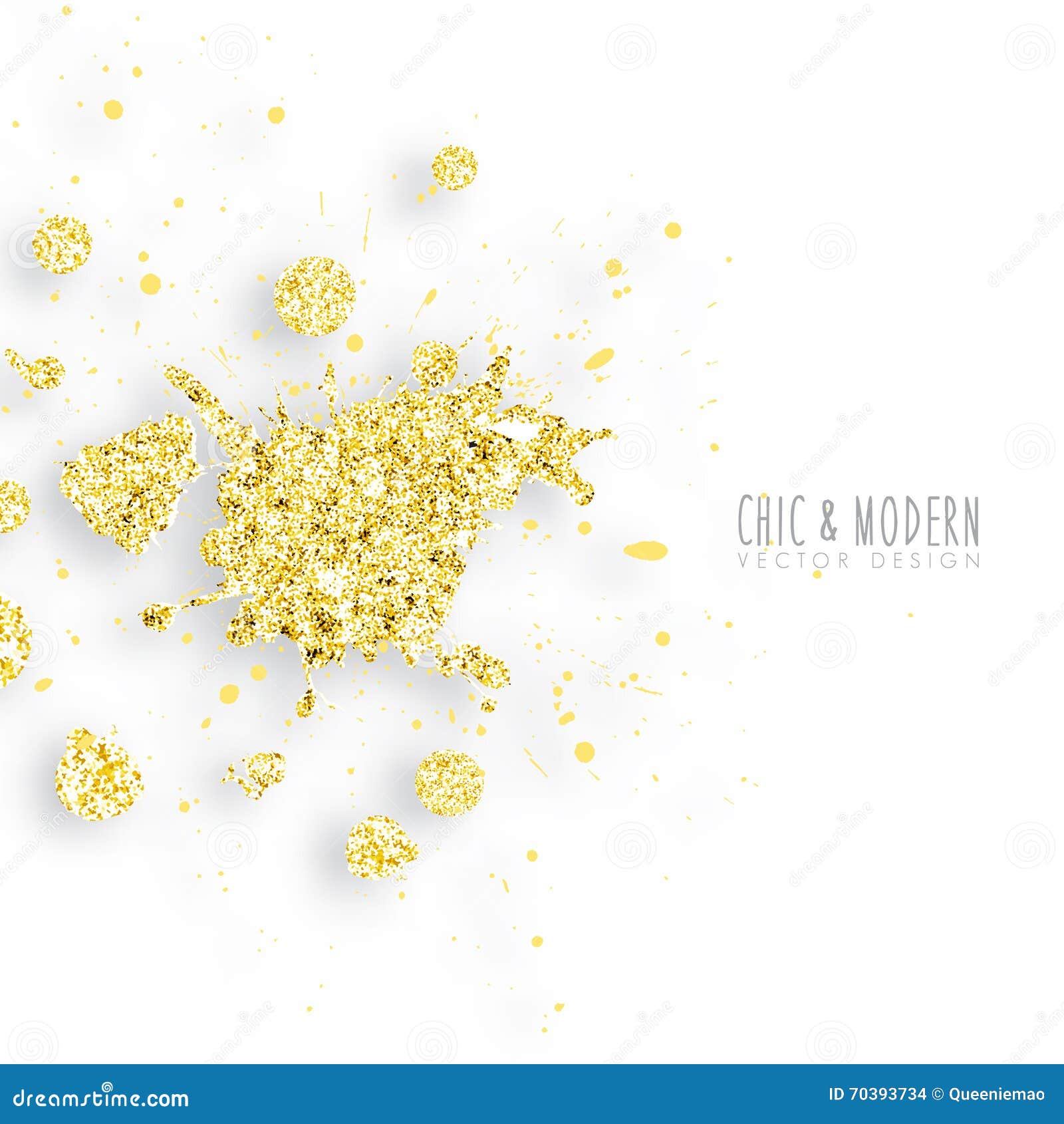 Gold Chic Background Vector Design Element Stock Illustration ...