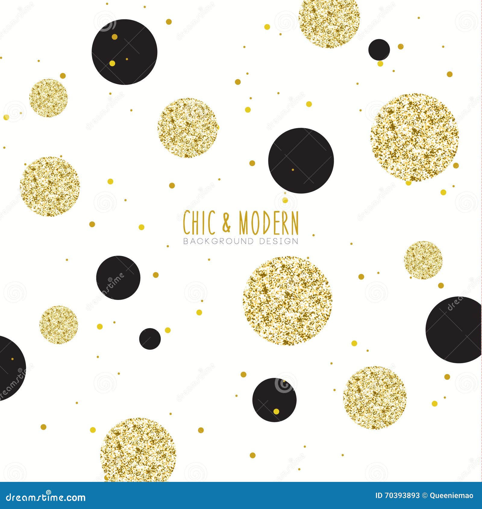 Gold Chic Background Vector Design Element Stock Illustration ...