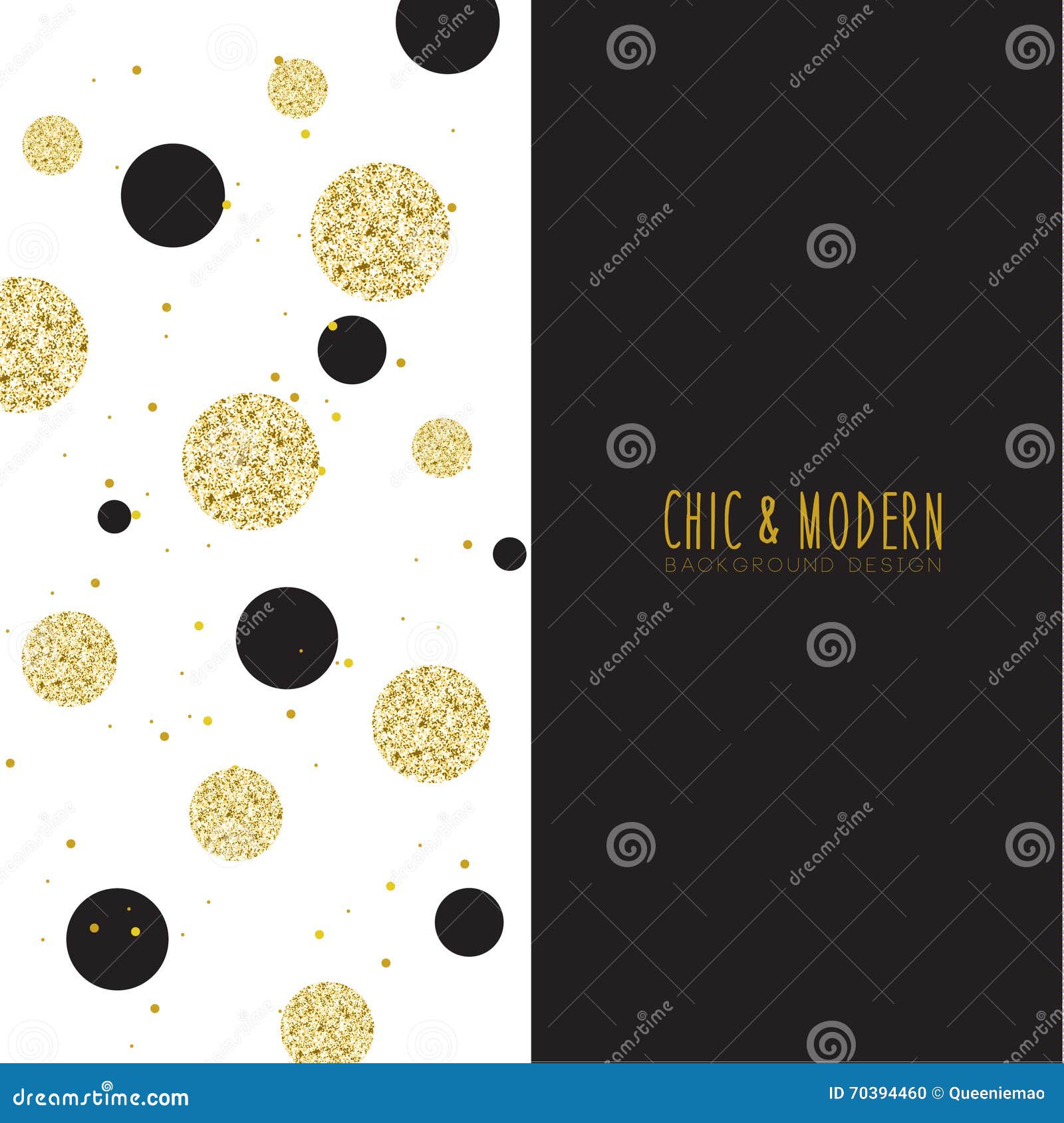 Gold Chic Background Vector Design Element Stock Illustration ...