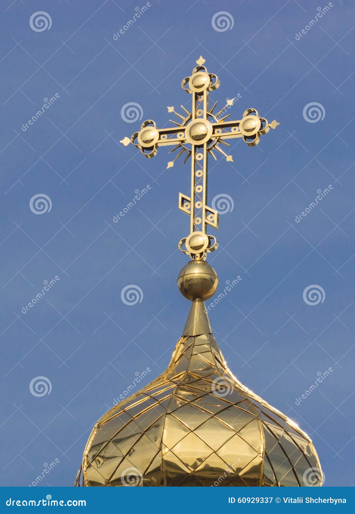 Gold Christian cross stock image. Image of christian - 60929337