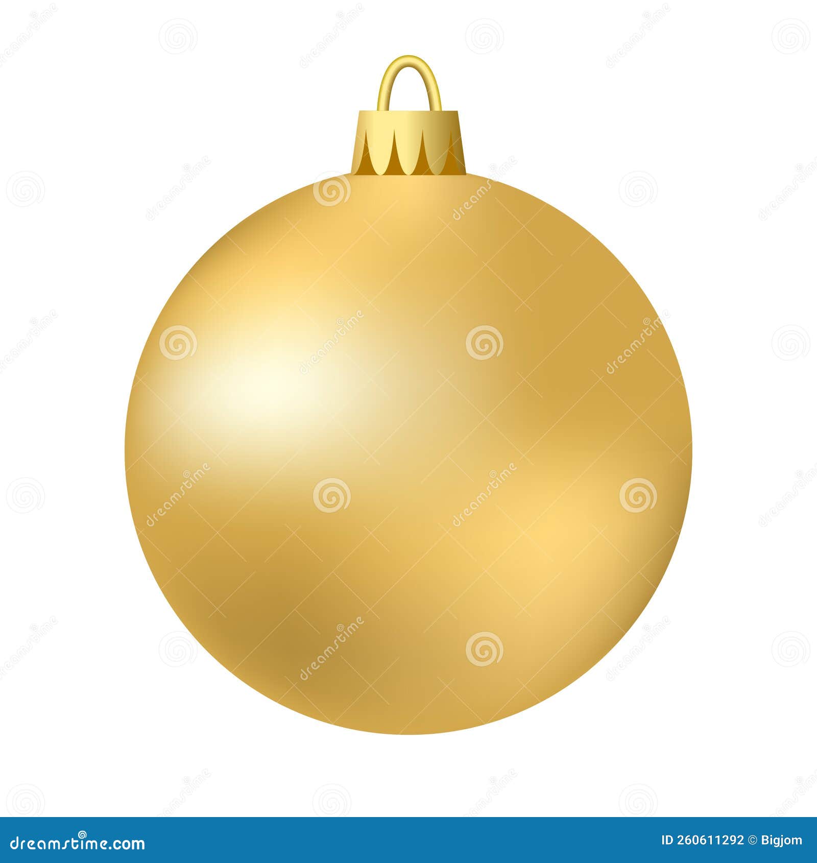 Gold Christmas Balls Realistic Decorations. Vector Illustration Stock ...