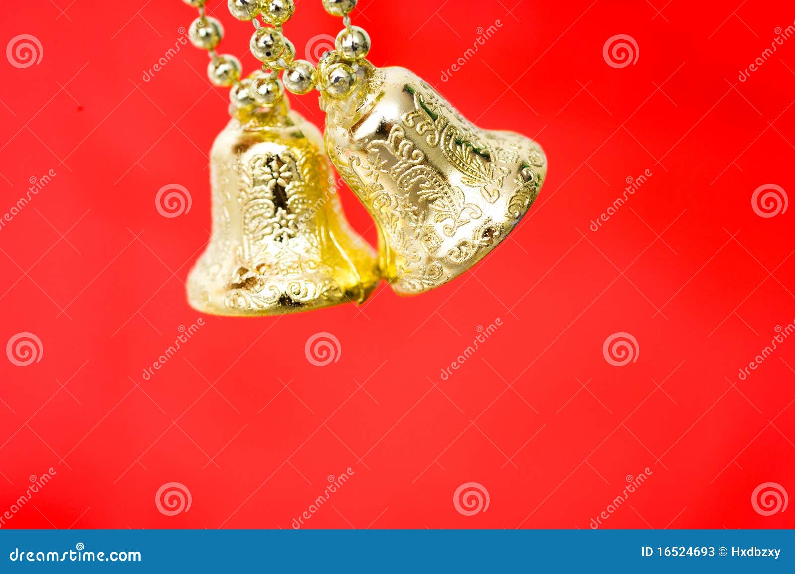 Gold christmas bells stock image. Image of handbells - 16524693