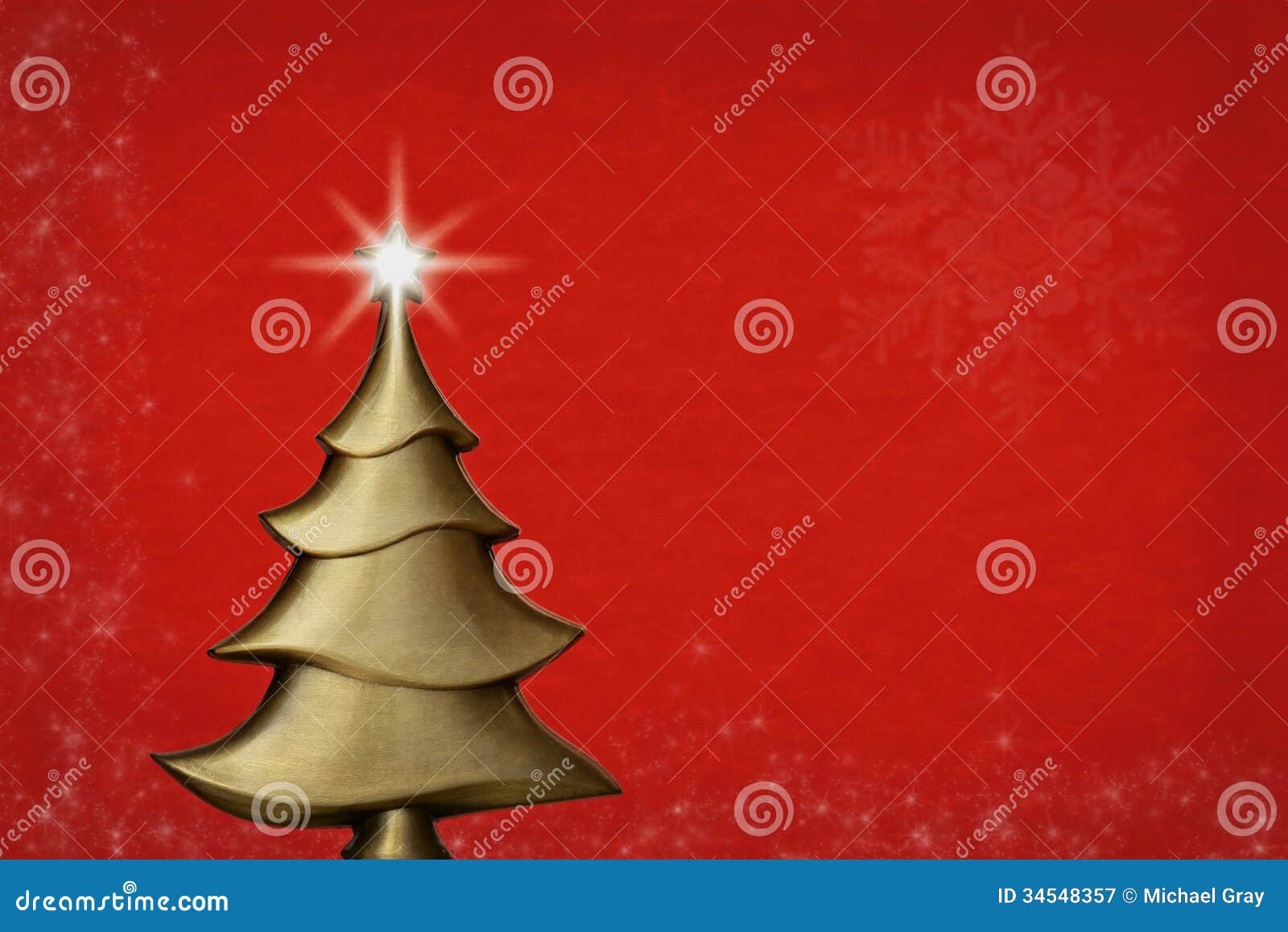 Gold christmas tree stock image. Image of greeting, light - 34548357