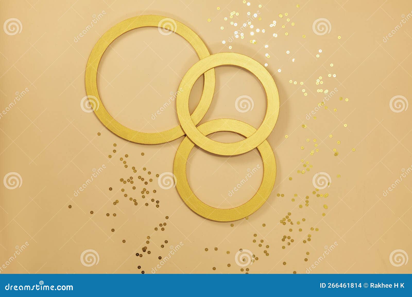 Gold Circle Design Space with Sparkling Effect Stock Photo - Image of ...