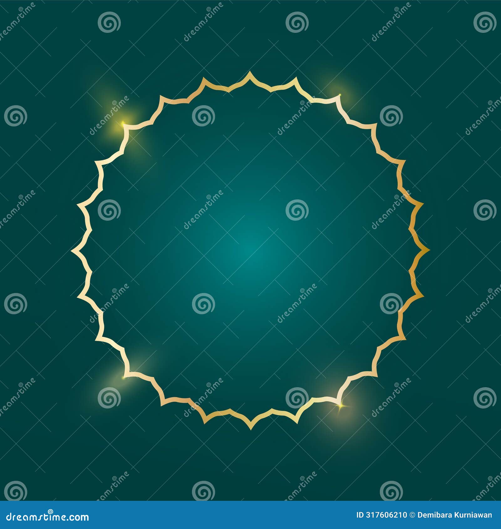 Gold Circle Frame Sun Design Stock Vector - Illustration of light ...