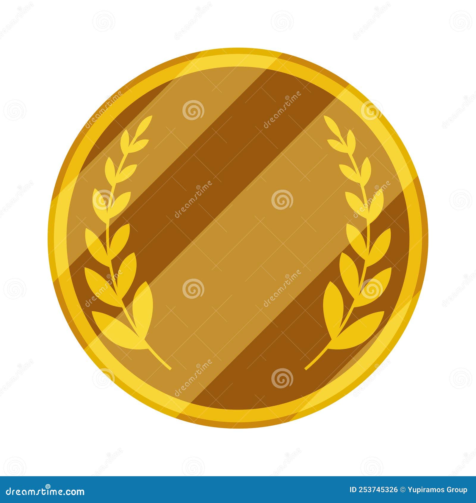 Gold circle label stock vector. Illustration of round - 253745326