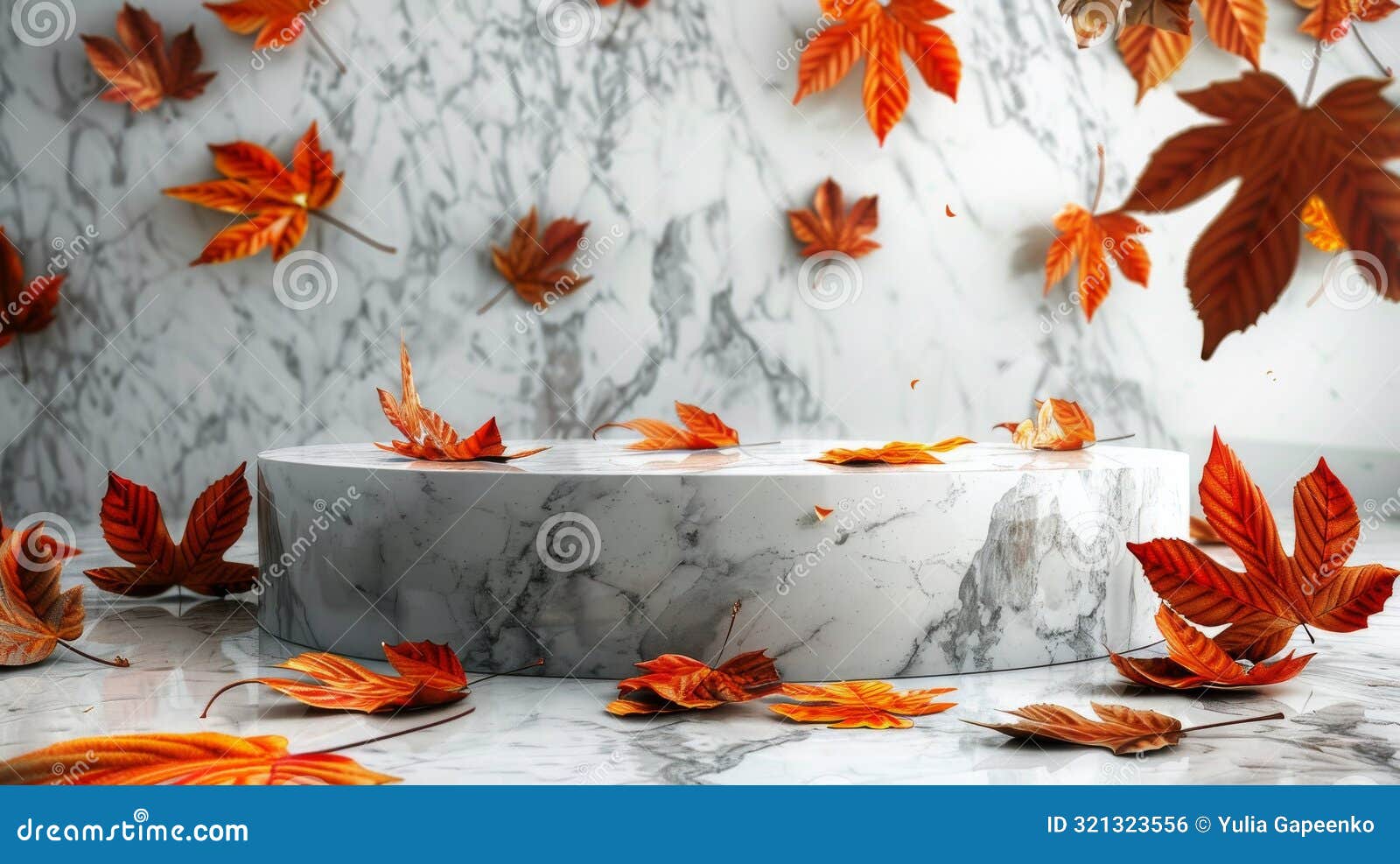 Circle Platform Podium On Elegant Black And Champagne Color Background ...