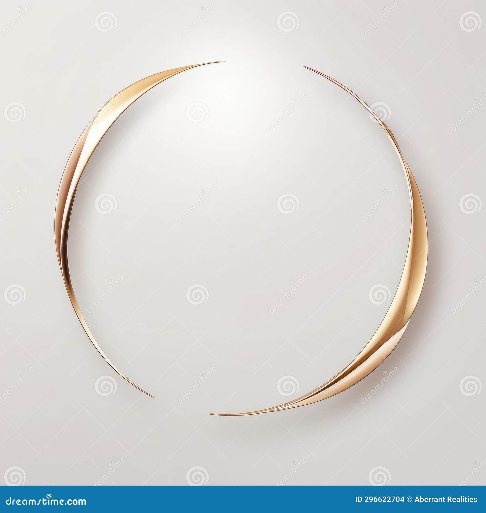 A Gold Circle on a White Background Stock Illustration - Illustration ...