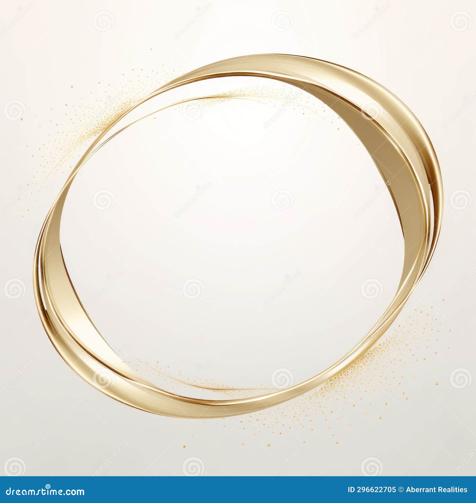 A Gold Circle on a White Background Stock Illustration - Illustration ...