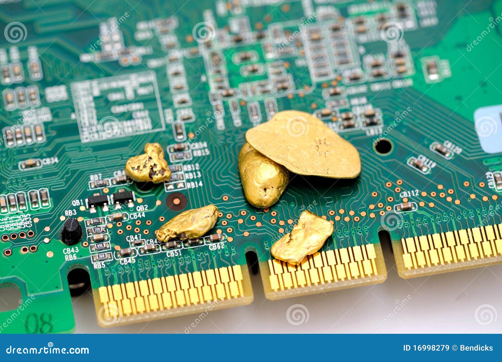 Gold and Circuitry stock image. Image of circuit, board - 16998279