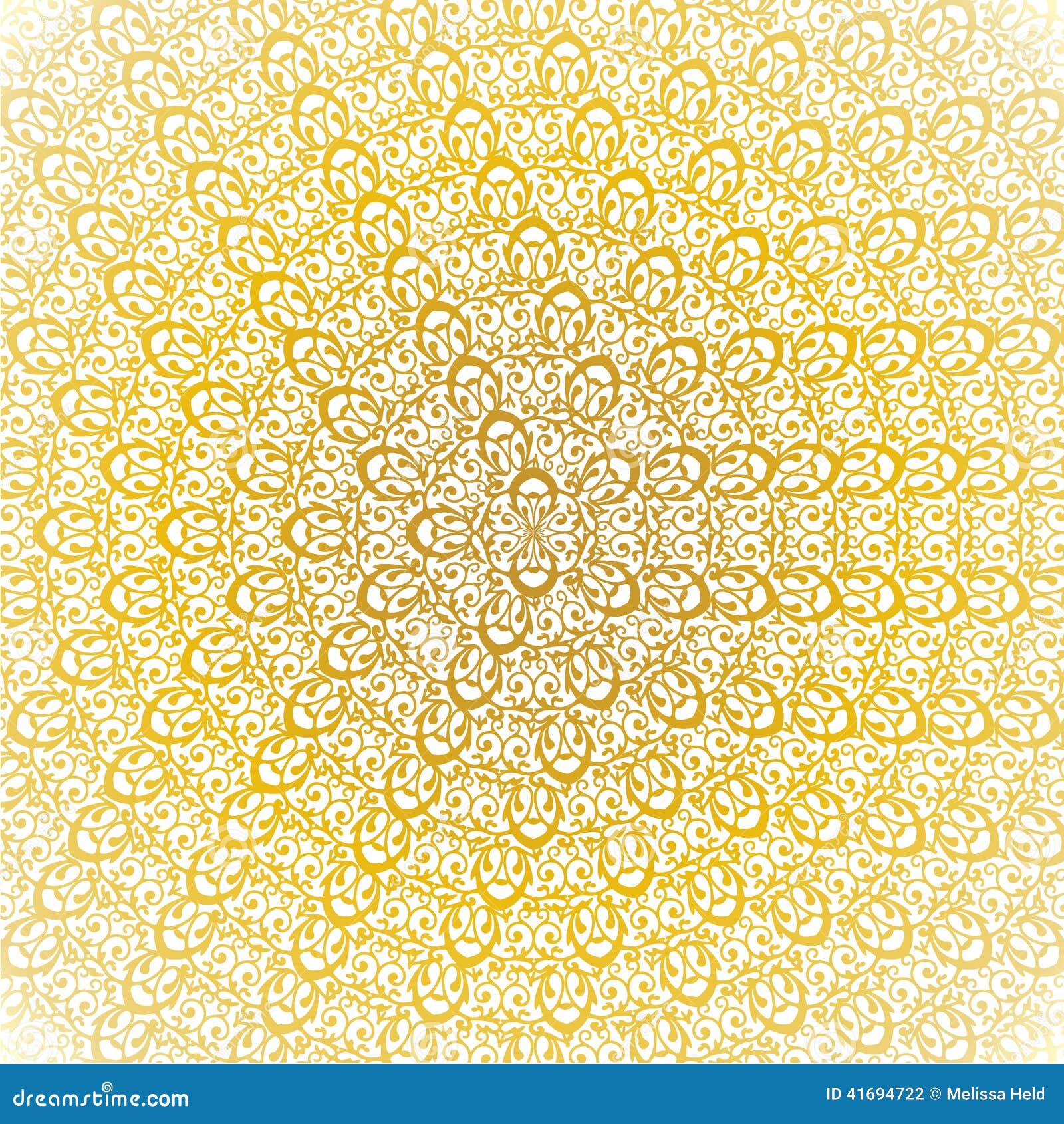 Gold Circular Pattern stock vector. Illustration of gold - 41694722