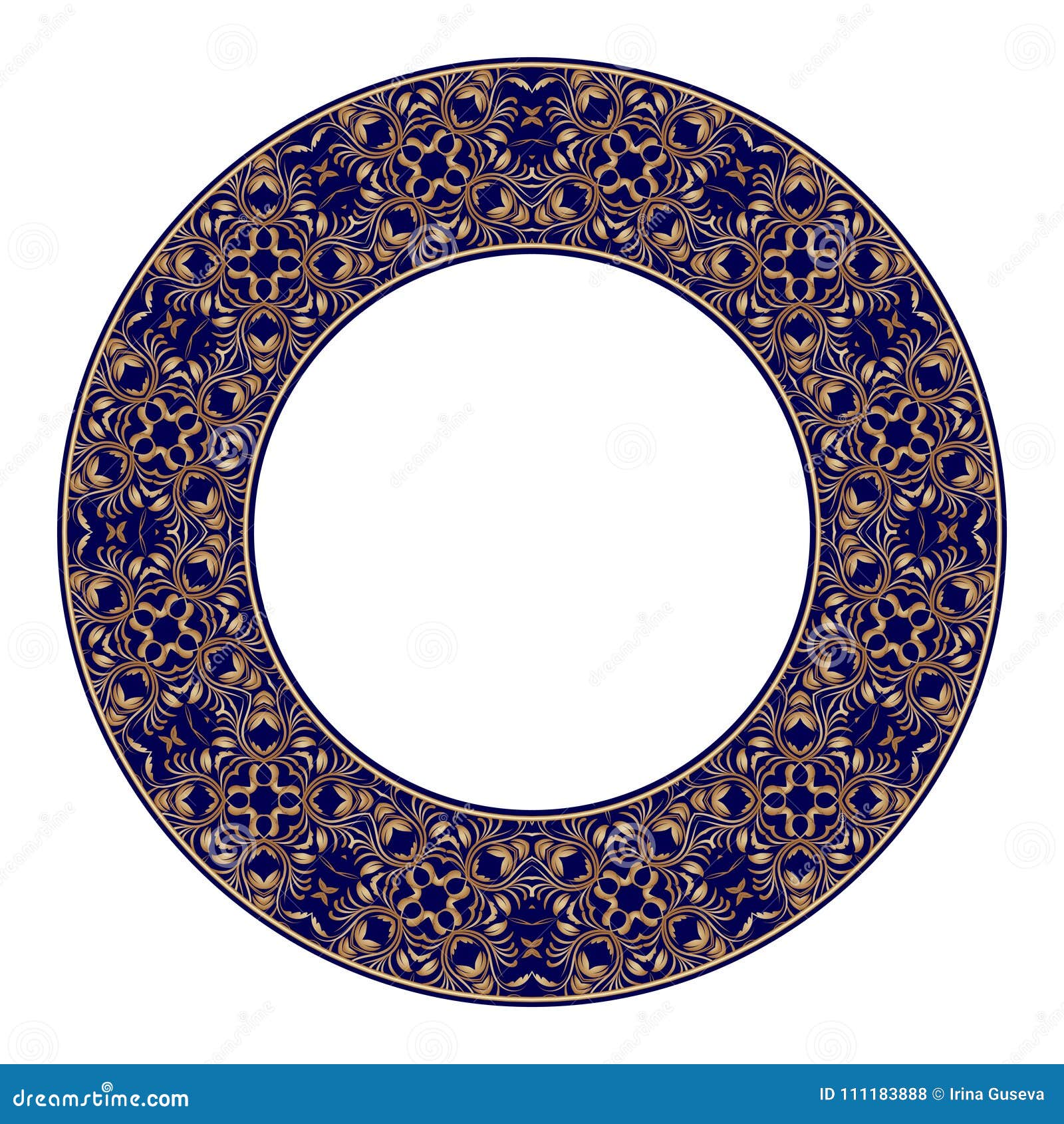 Gold circular pattern 01 stock vector. Illustration of decorative ...