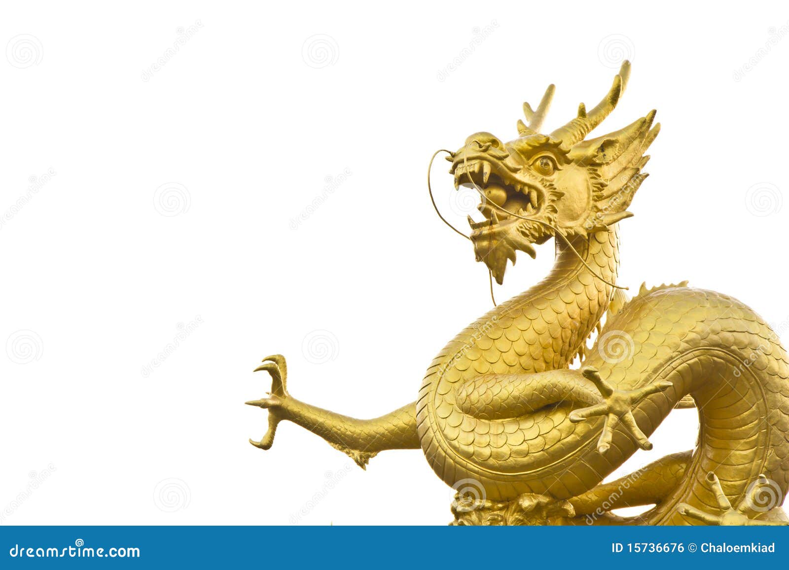 Gold city Puket dragon , stock photo. Image of decorative - 15736676