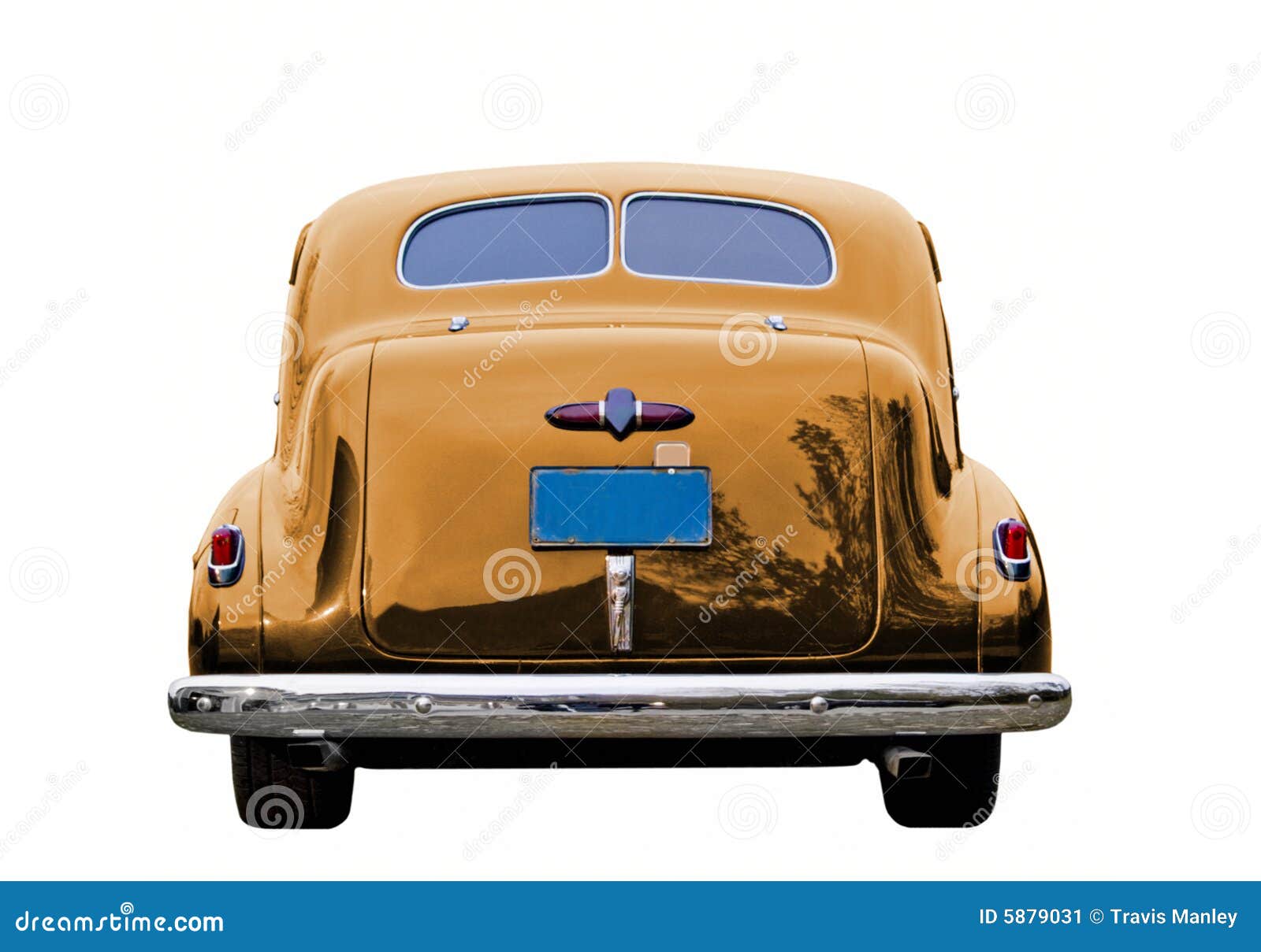 Gold Classic Car stock image. Image of horsepower, transportation - 5879031