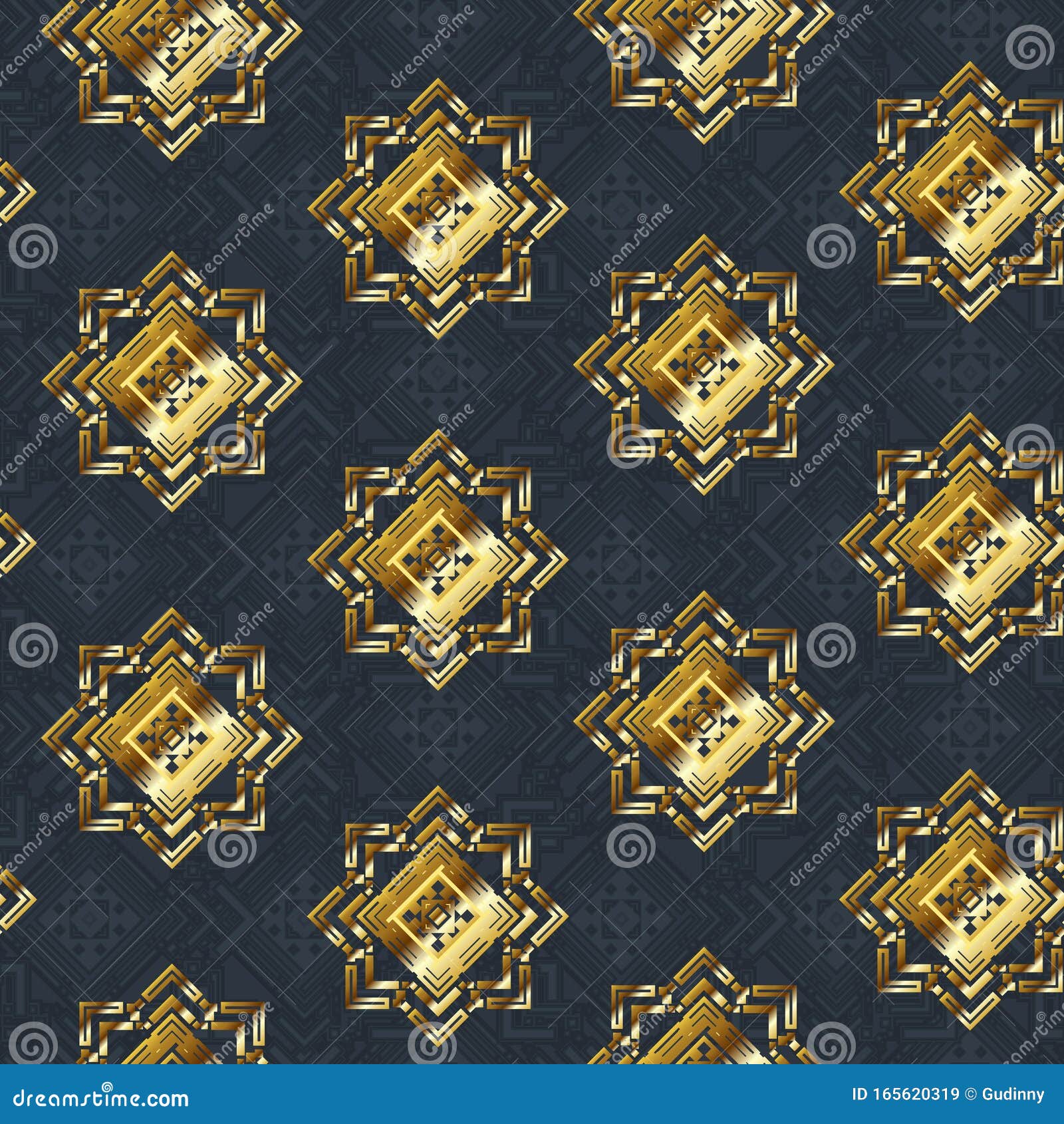 Gold Cloth Seamless Pattern Stock Vector - Illustration of vector ...