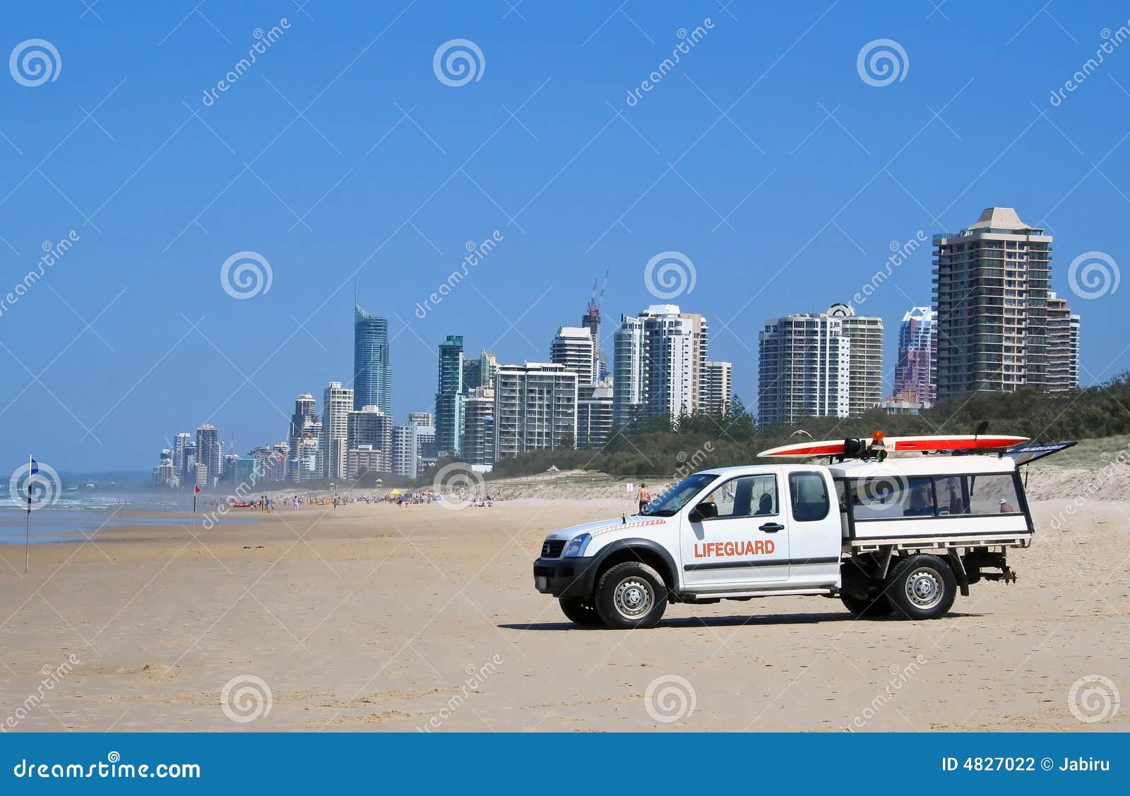 Gold Coast Lifeguard stock photo. Image of peaceful, cars - 4827022