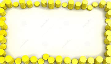Gold coin frame stock illustration. Illustration of finance - 21888691
