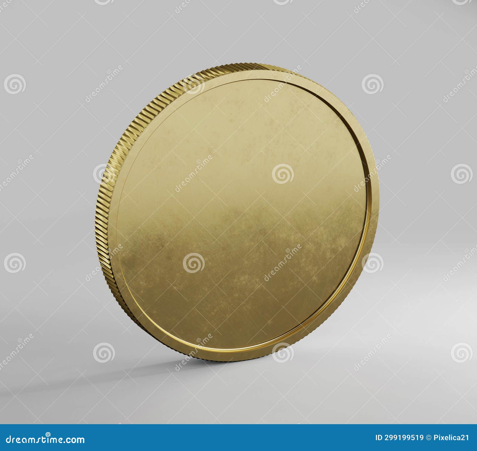 Gold Coin, Front View, Mockup Template, Banking Concept, Cryptocurrency ...