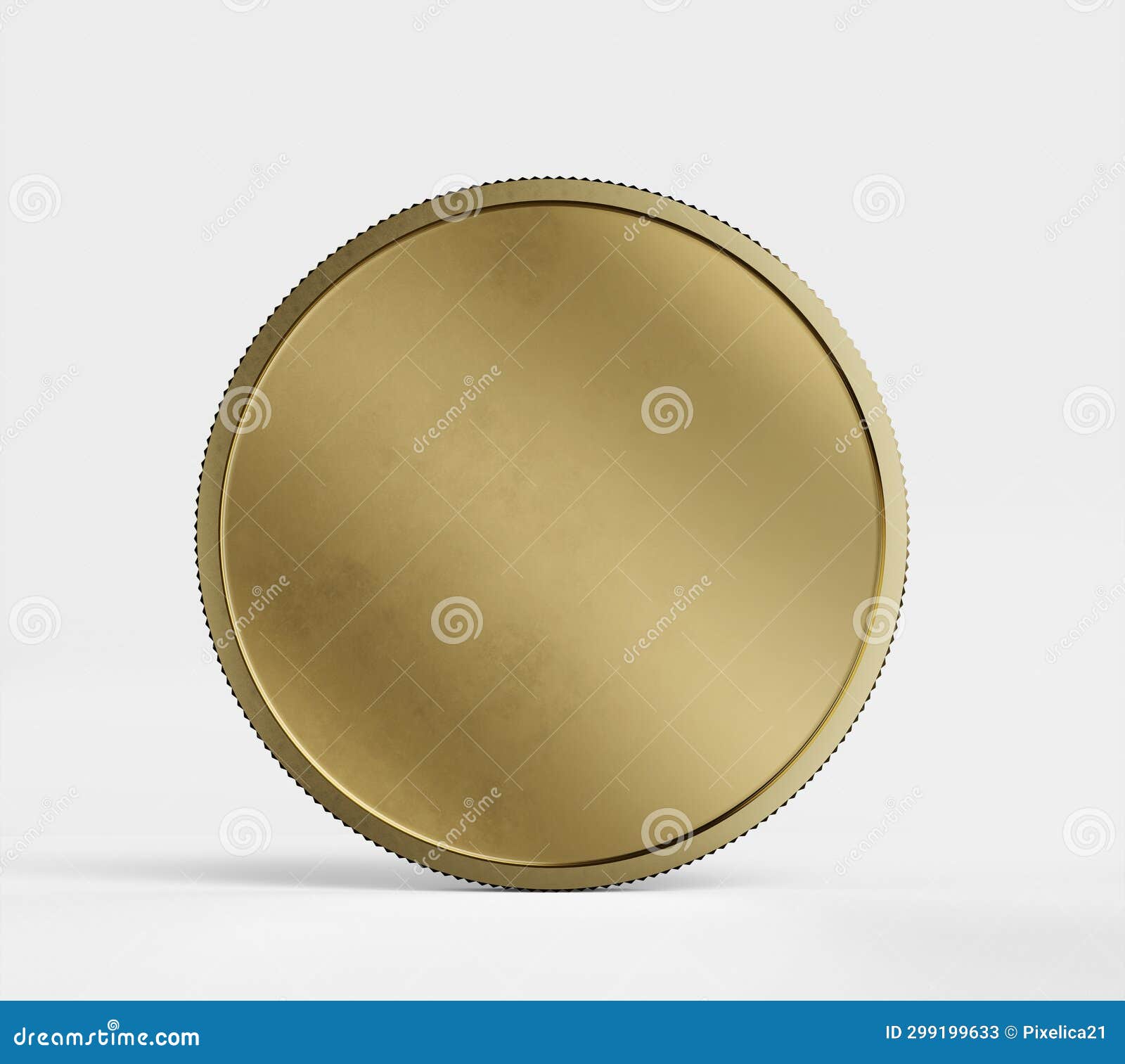 Gold Coin, Front View, Mockup Template, Banking Concept, Cryptocurrency ...