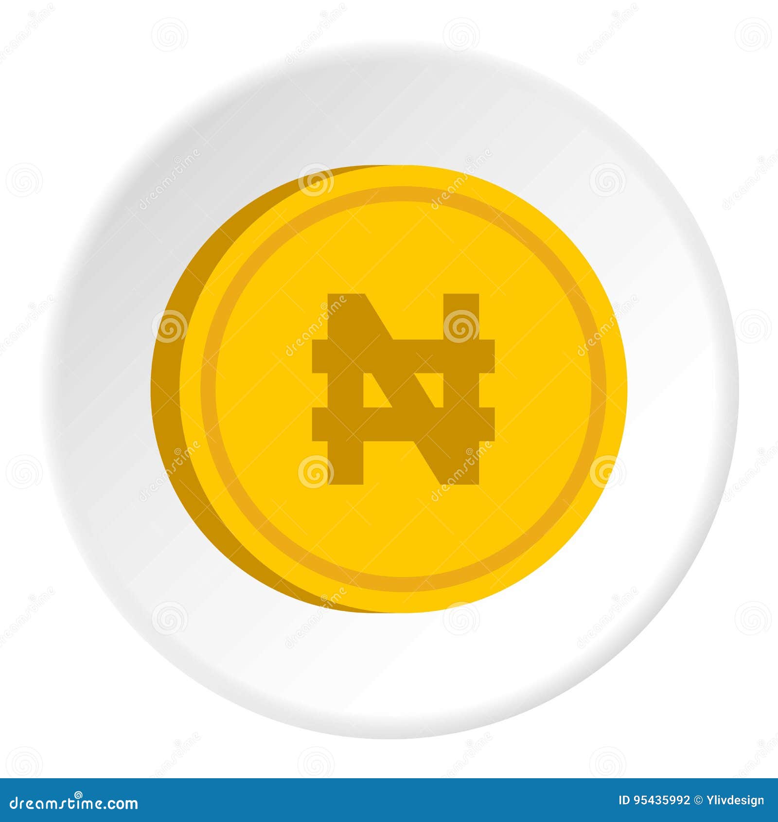 Nairas Currency Symbol Icon Stock Illustration | CartoonDealer.com ...