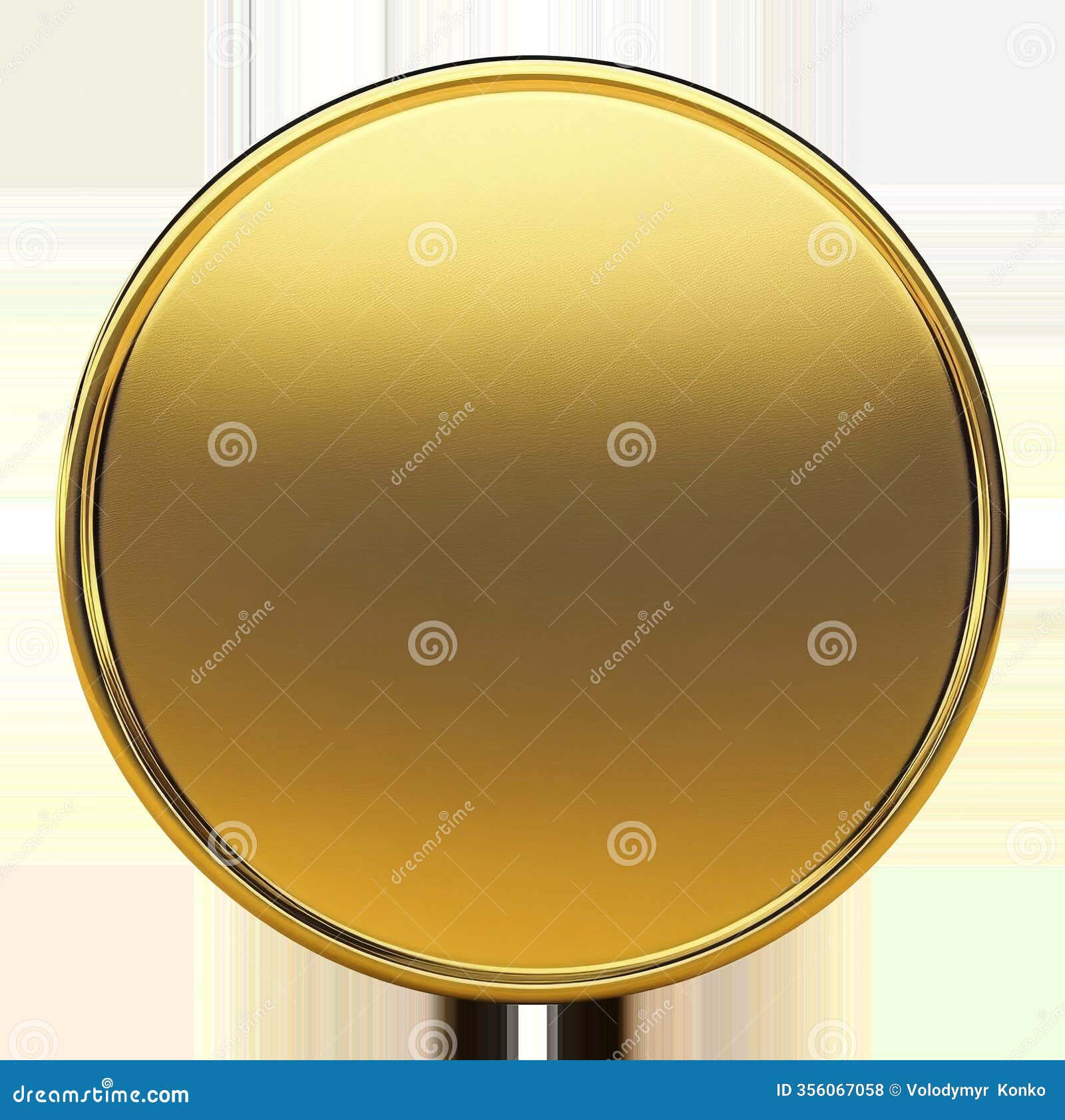 Gold Coin with Reflective Surface Stock Photo - Image of round, metal ...