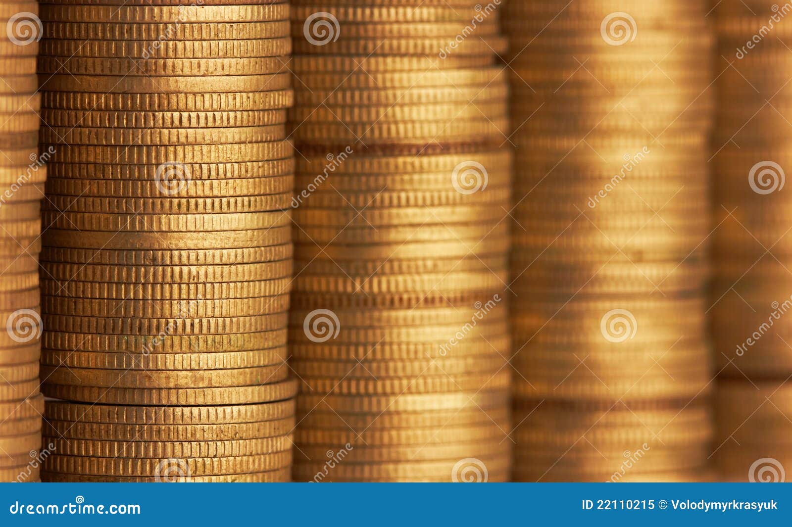 Gold coin stack stock image. Image of credit, change - 22110215