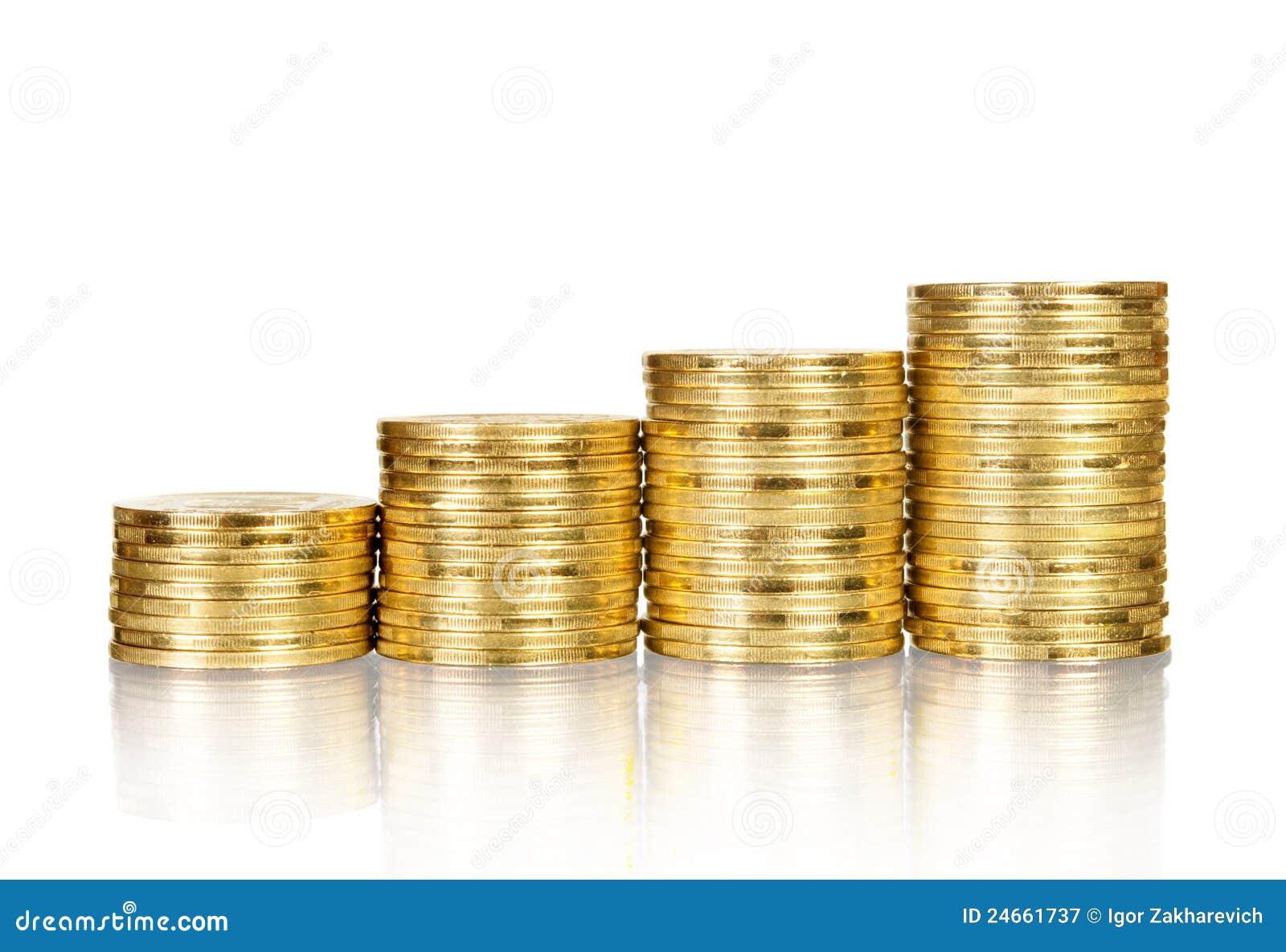 Gold coin stack stock image. Image of buying, banking - 24661737