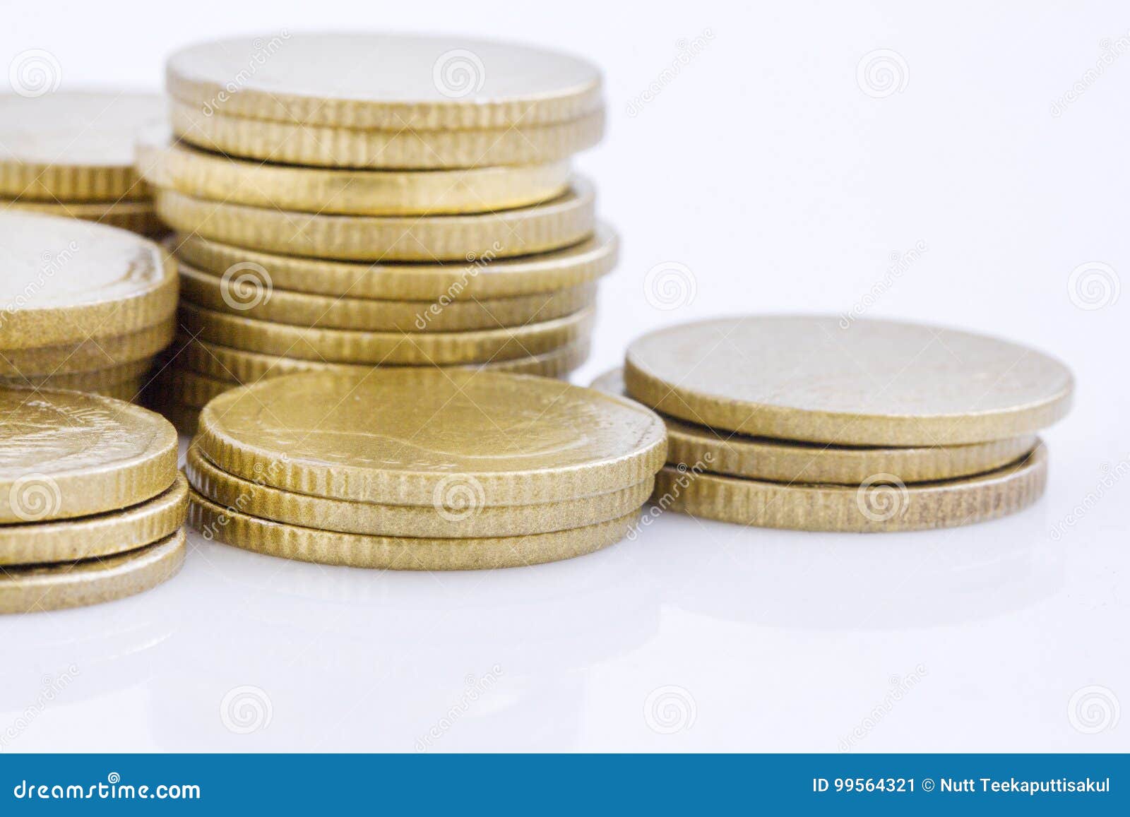 Gold coin stack stock image. Image of business, currency - 99564321